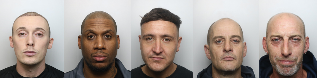 Five men sentenced for Class A drugs conspiracy
